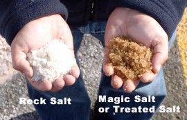 Magic Salt® and Treated Salt – Rock salt treated with deicer made of ...